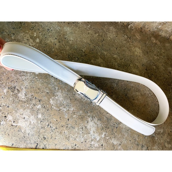 Real Leather | Accessories | Womens Adjustable Ratchet Slide Buckle ...